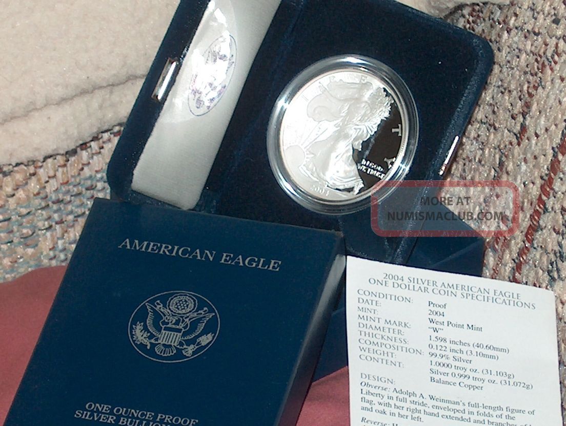 2004 - W American Eagle Silver Proof Coin