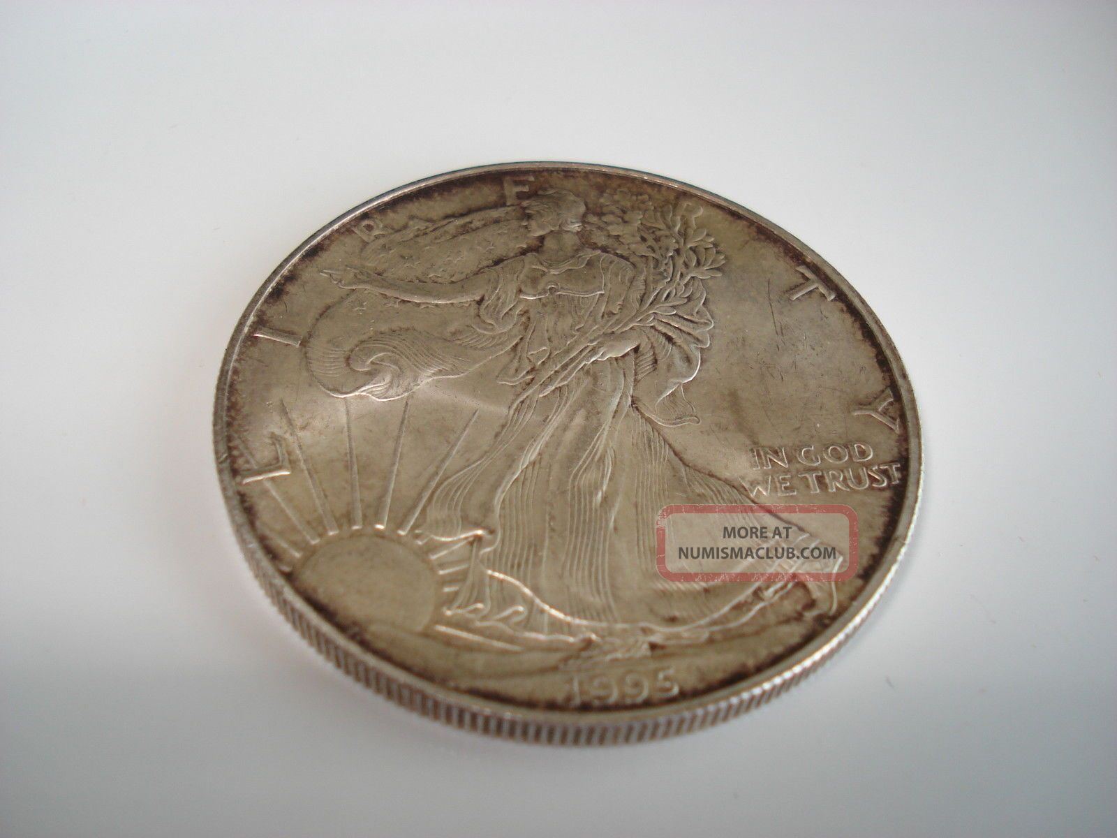 1995 American Silver Eagle Dollar 1 Oz Fine Silver