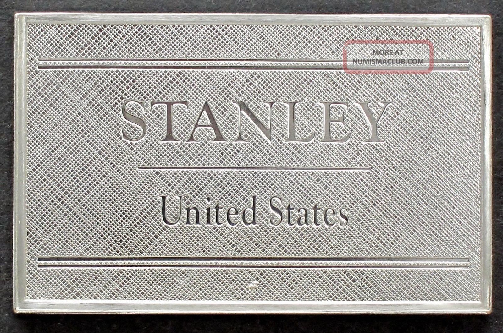 Stanley (u. S. ) Automobile Emblem 0. 76 Oz. 925 Silver Bar Franklin ...