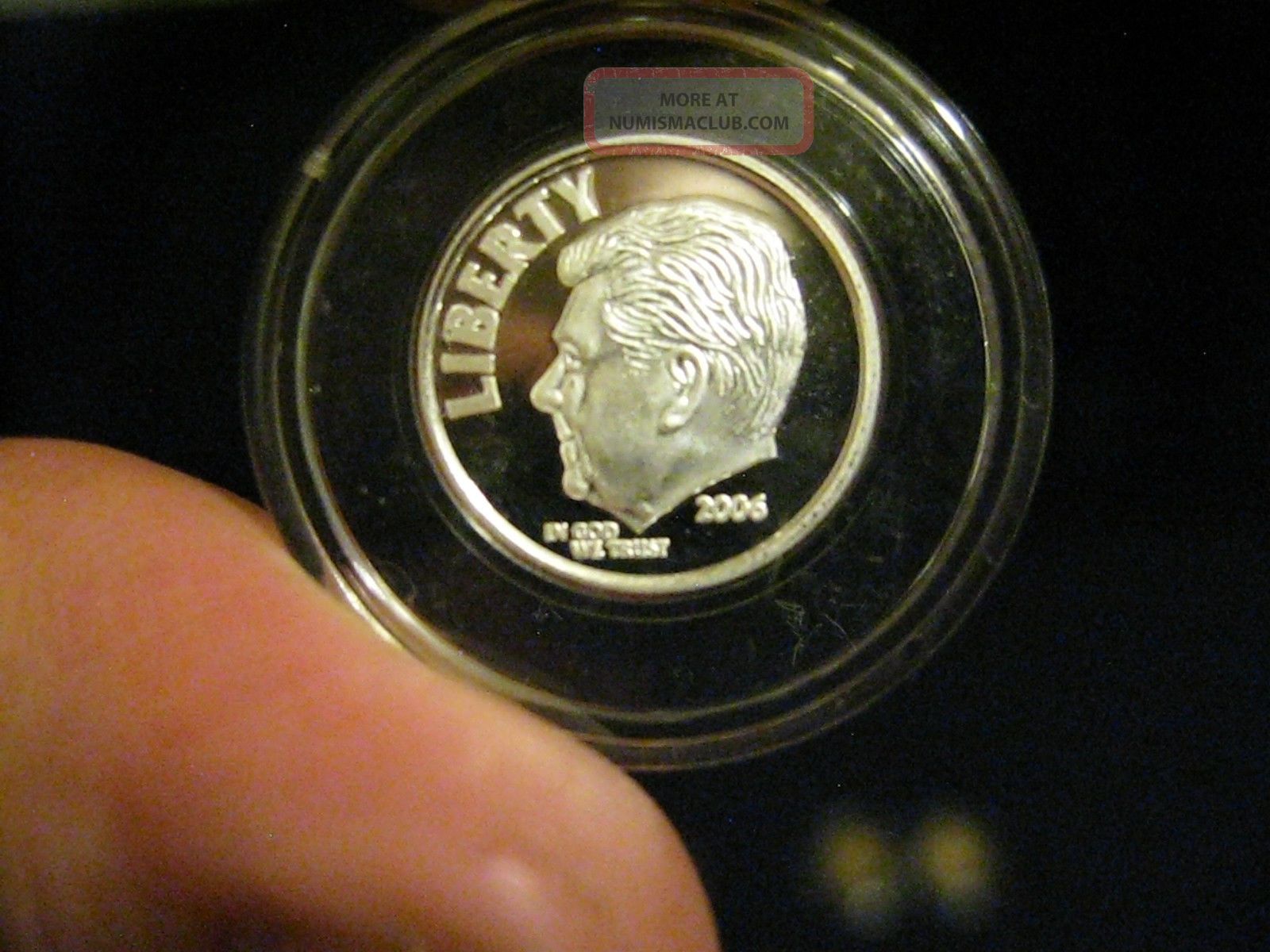 2006 Regular Edition. 999 Silver 1/10 Oz. Ronald Reagan Proof Dime A
