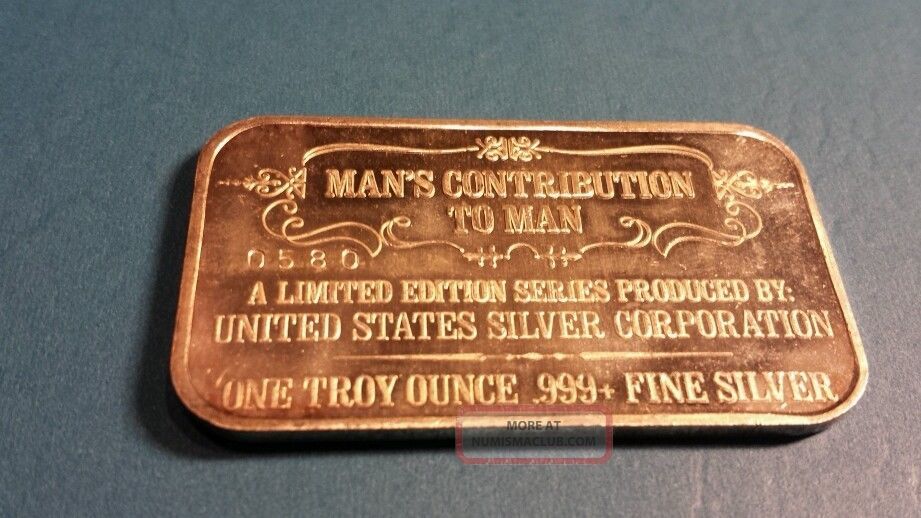 Ussc - Carl Sandburg - Man ' S Contribution To Man - 1 Ounce. 999 ...