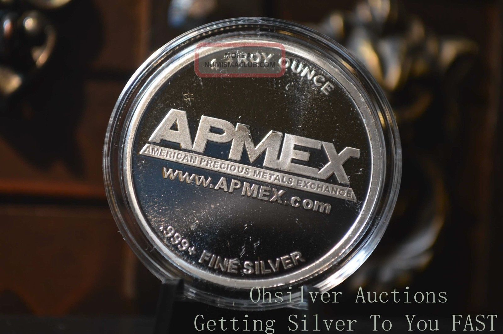 1 Oz Apmex Design Silver Round. 999 Fine Silver Bullion 1 Troy Ounce ...