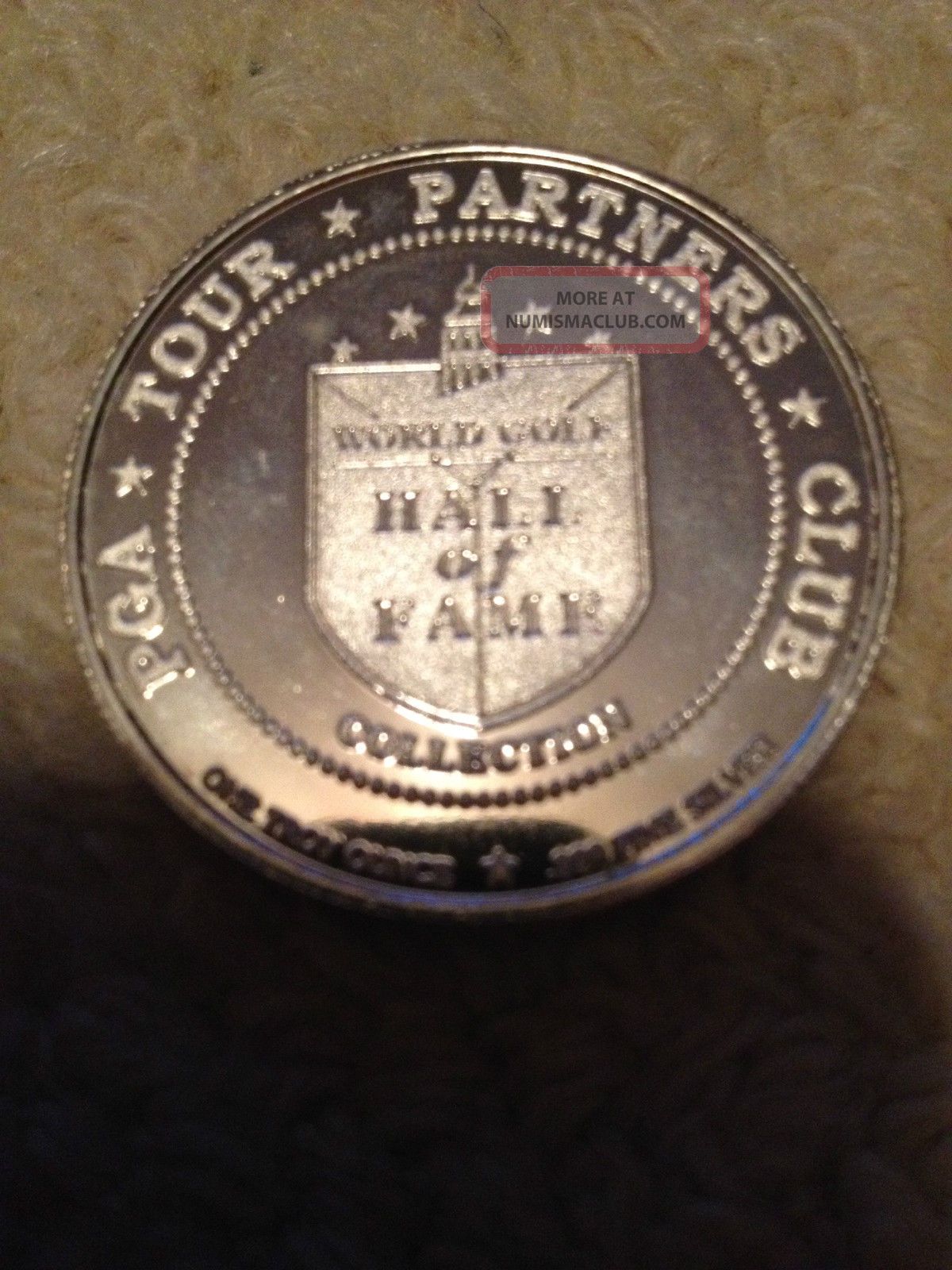 1 Oz. 999 Fine Silver " Nick Price " Pga Hof 2003