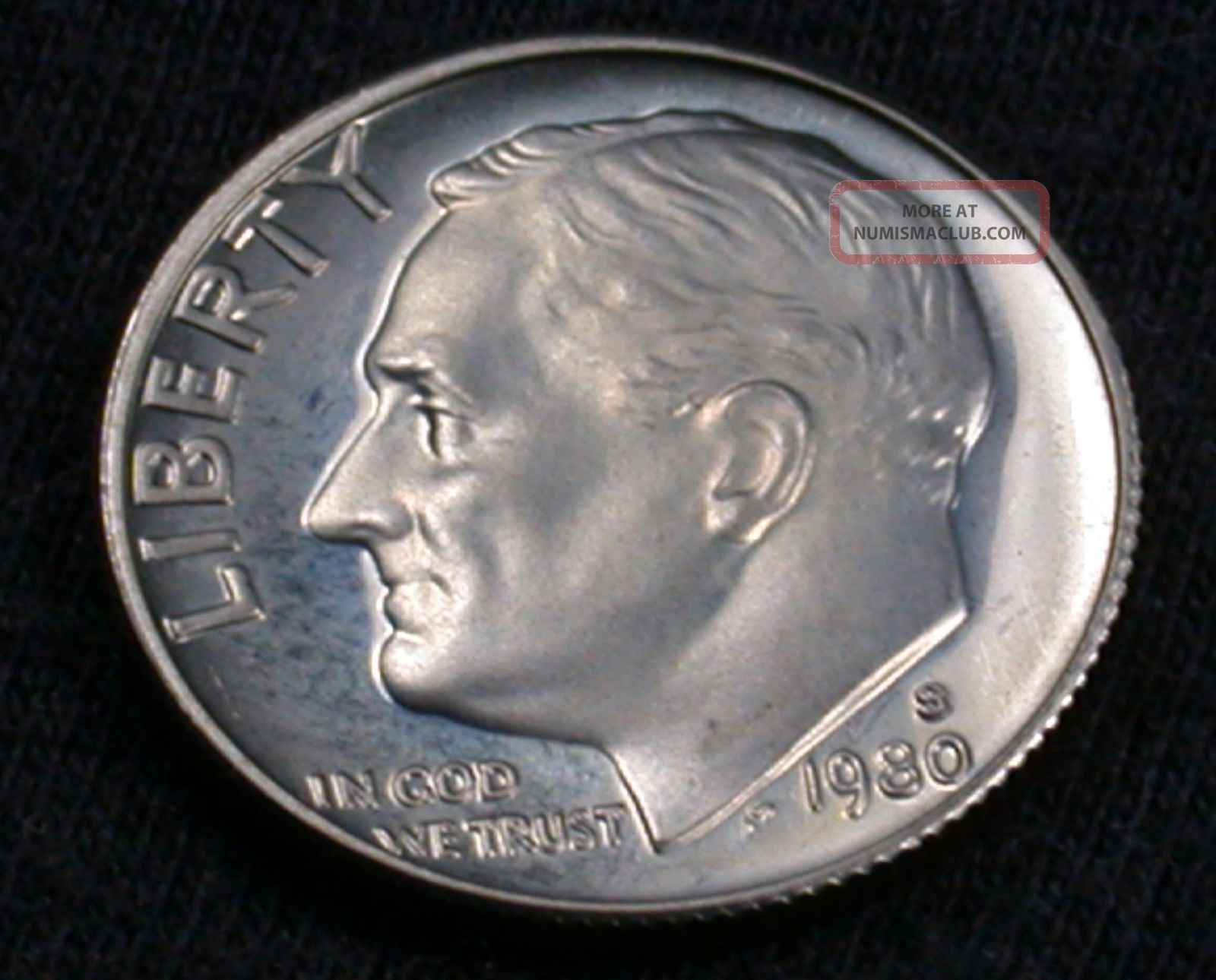 1980 - S 10c Dc Proof Roosevelt Dime