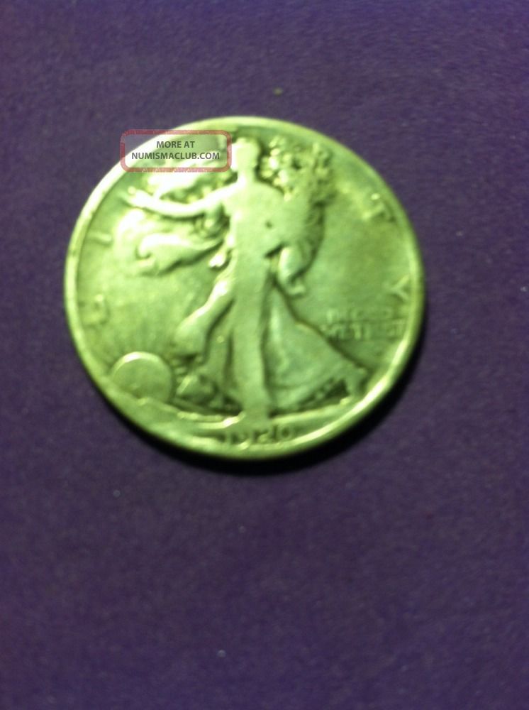 1920 50c Walking Liberty Half Dollar - 90% Silver Ungraded