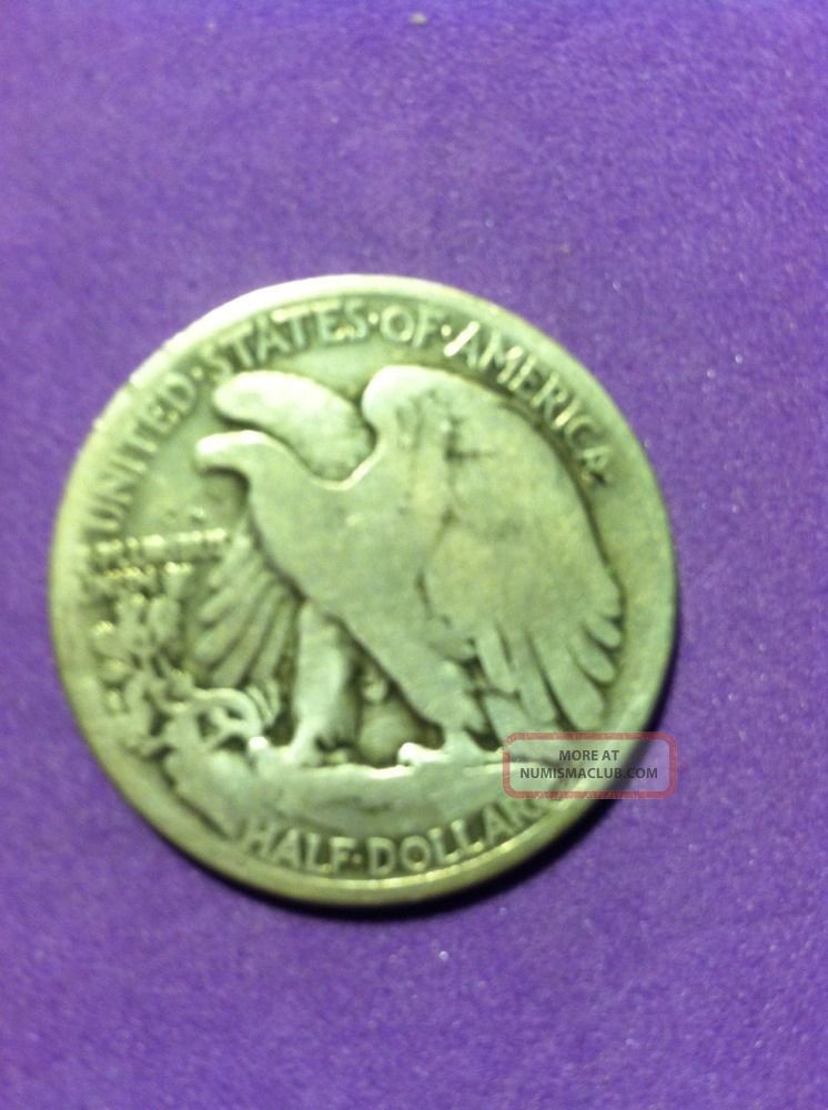 1920 50c Walking Liberty Half Dollar - 90% Silver Ungraded