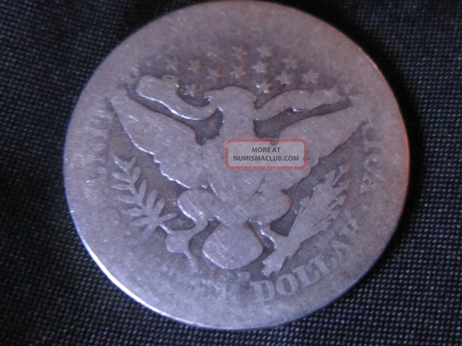 Q22 1908 Barber Quarter Coin Circulated Collectable Money Estate