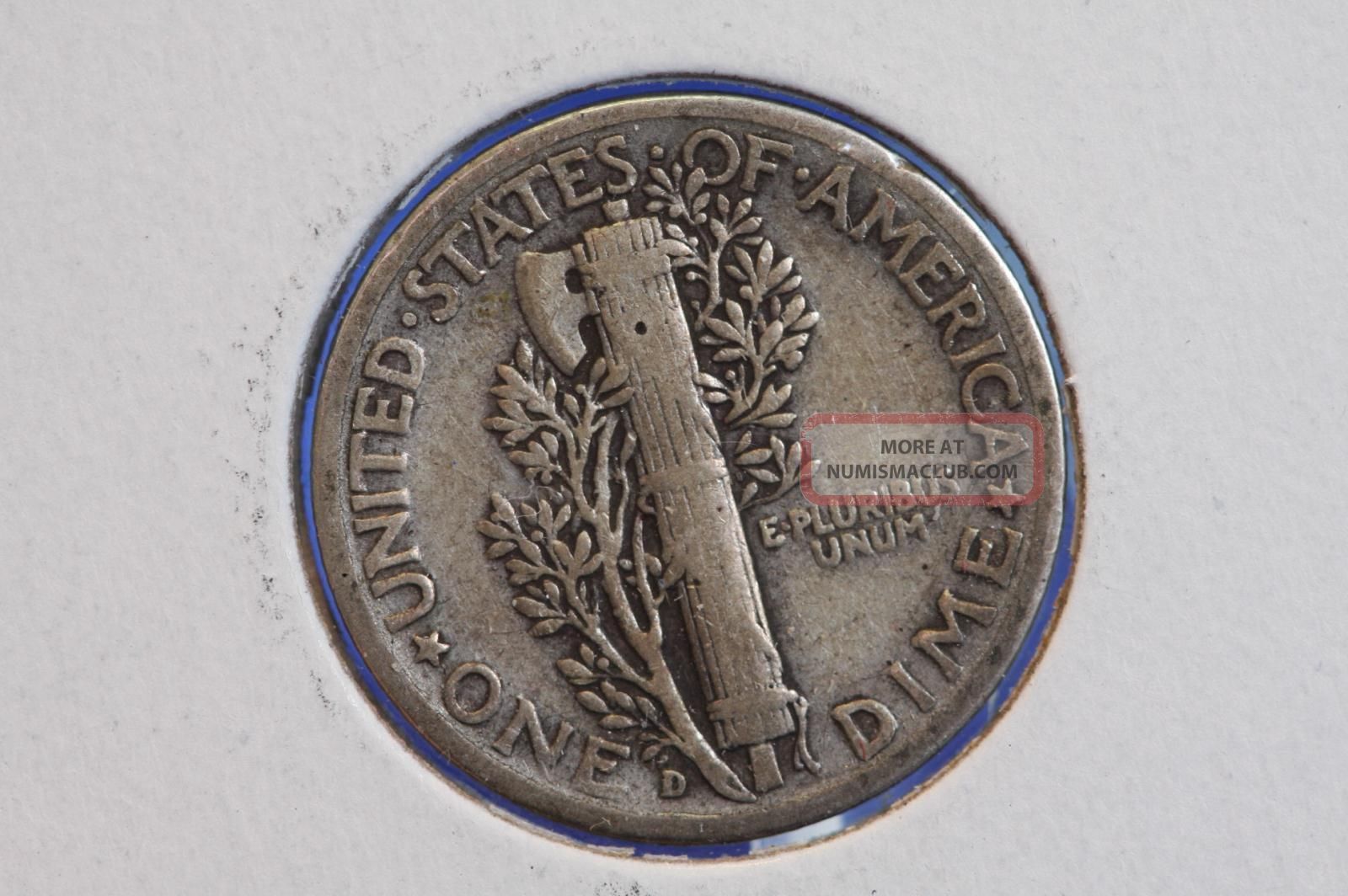 1939 - D 10c Mercury Dime Well Circualted Dime $cash Back$ 2314