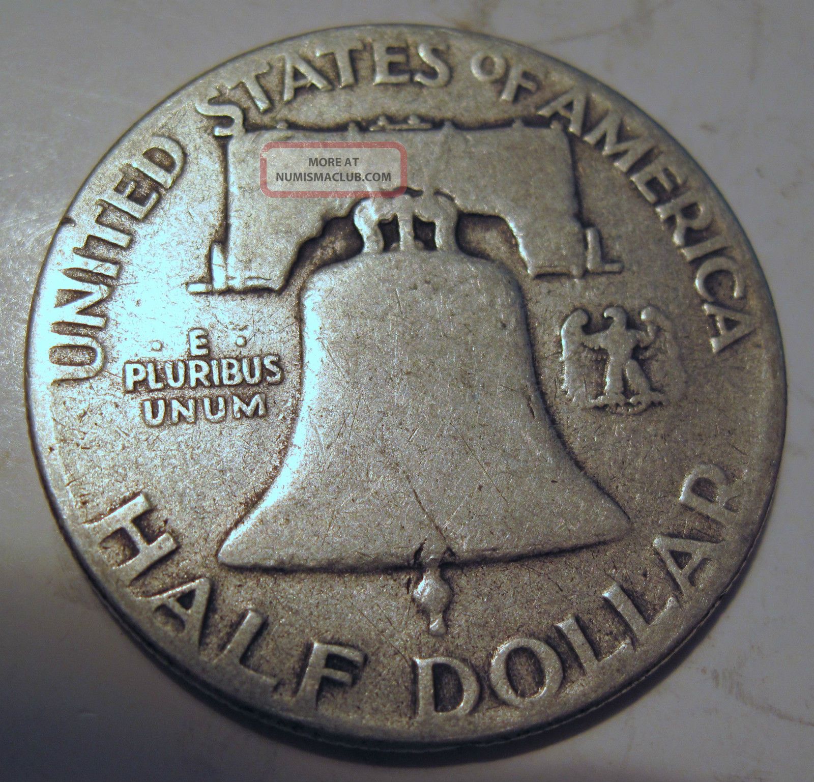 1949 Silver Franklin Half Dollar Coin Fifty Cents (322v)