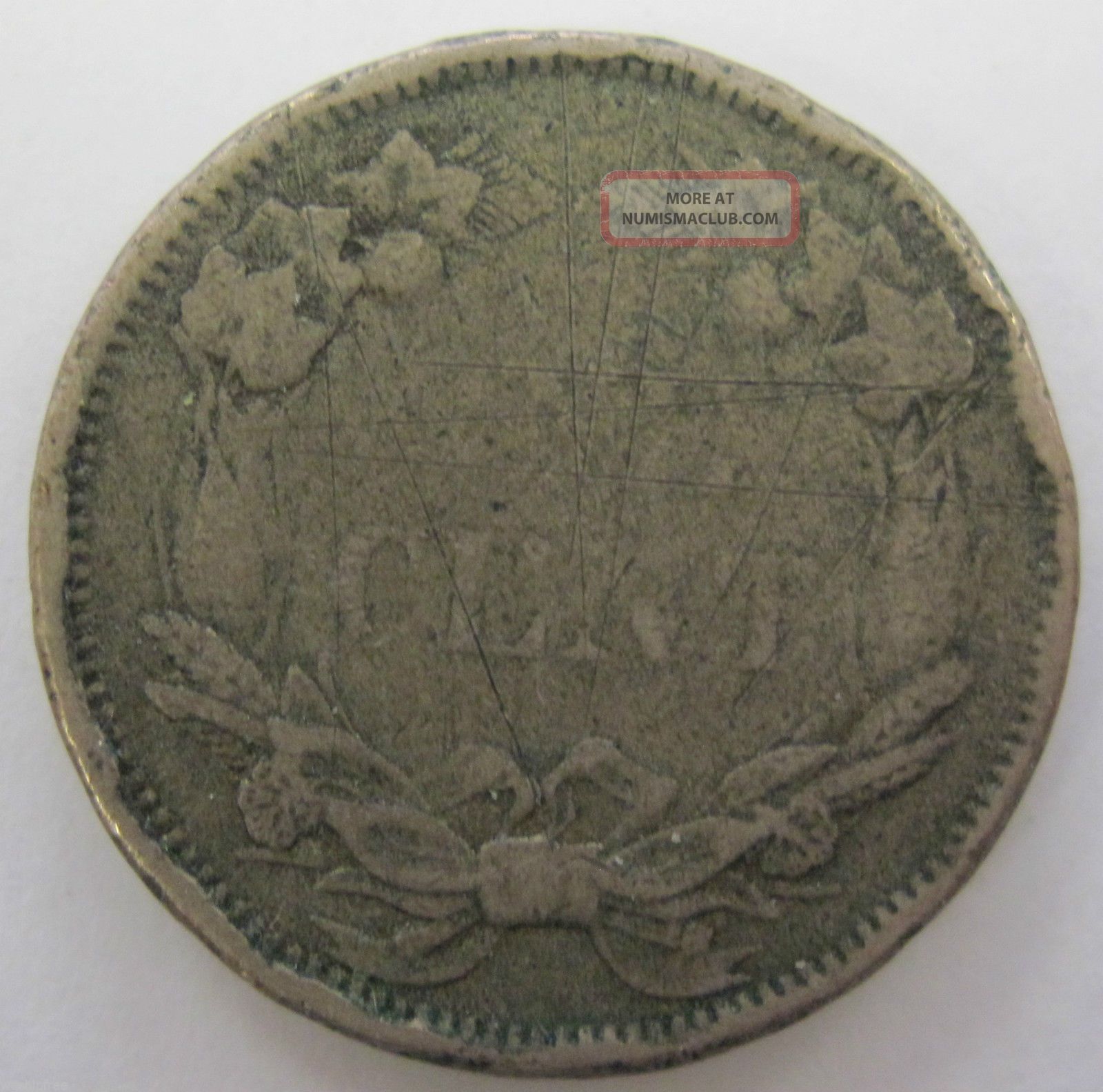 1858 Small Letter Flying Eagle Cent Penny Coin (120m)