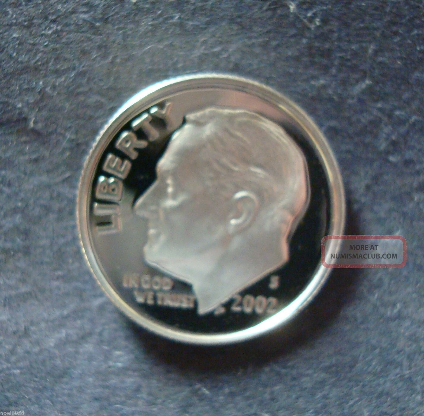 2002 - S Gem Proof Clad Roosevelt Dime " Ultra Cameo " Silver Also ...