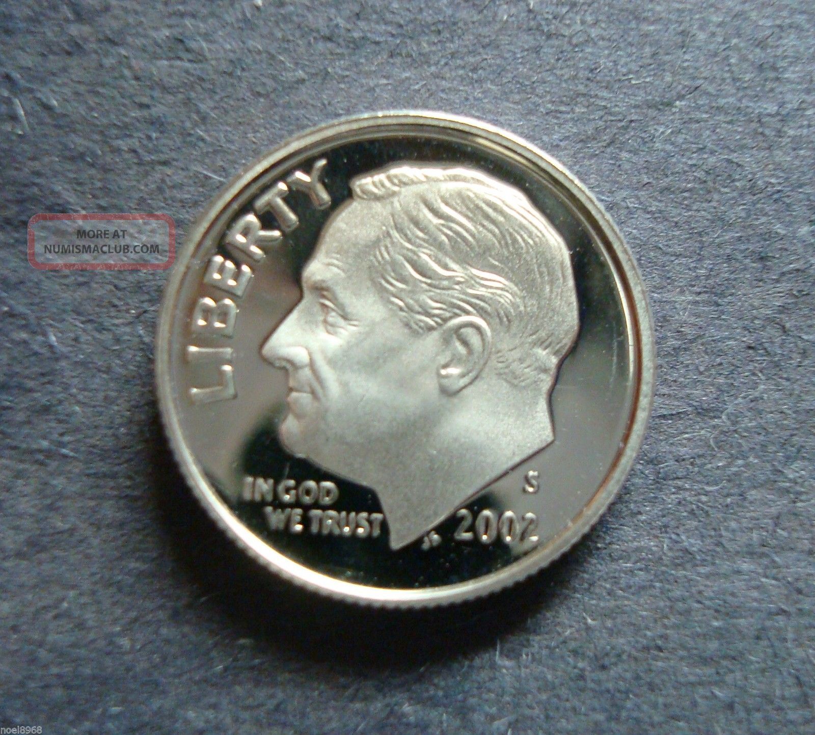 2002 - S Gem Proof Clad Roosevelt Dime " Ultra Cameo " Silver Also ...