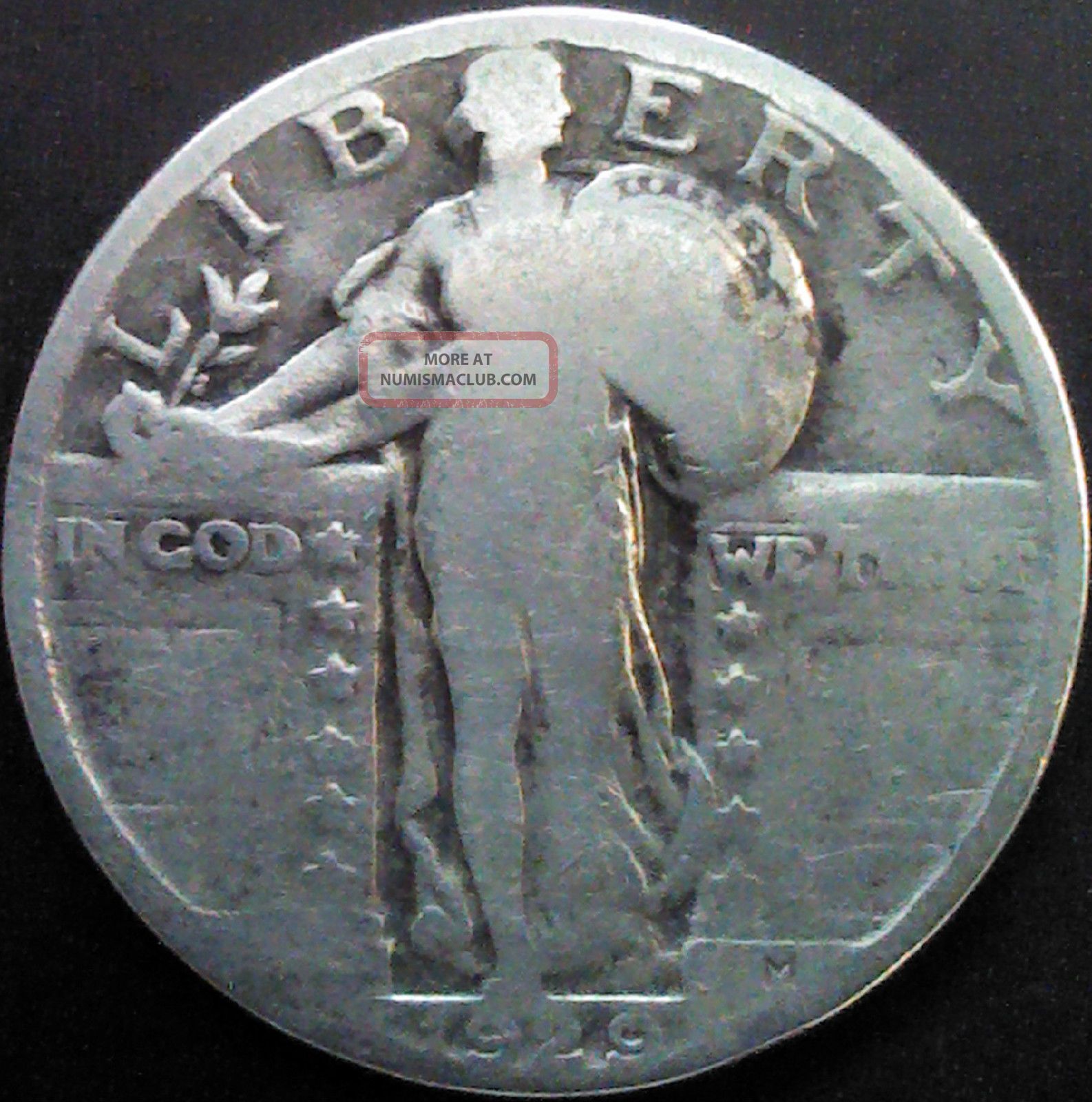 1929 Standing Liberty Quarter @ 90% Silver Coin.