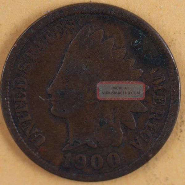 1900 Indian Head Penny Circulated Good Date Ihp 445