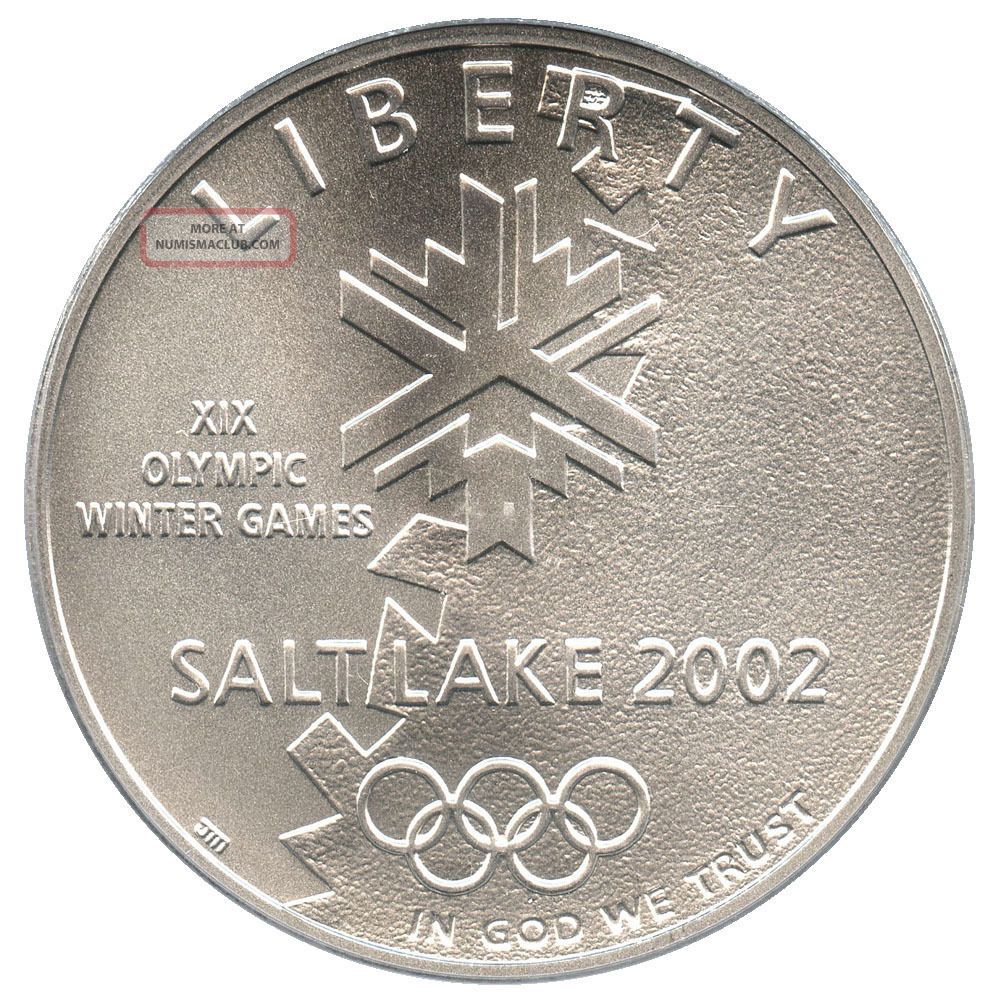 2002 - P Salt Lake City Olympics $1 Pcgs Ms70 Modern Commemorative ...