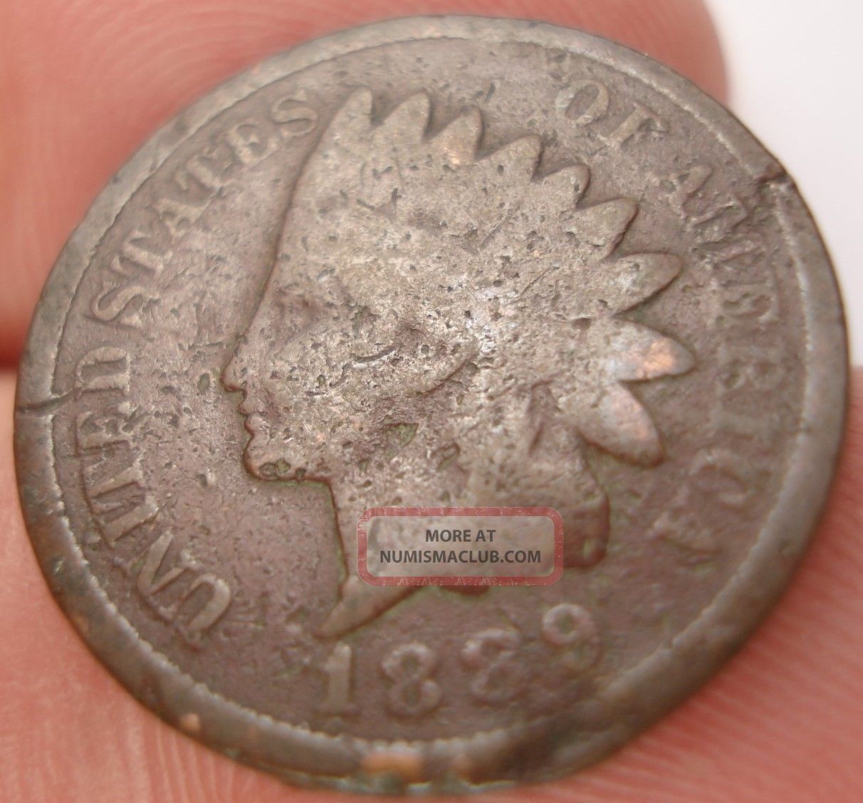 1889 Indian Head Penny About