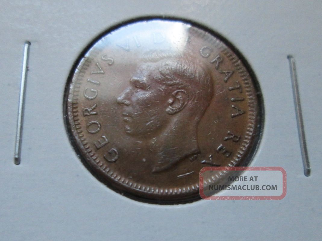 1951 Canadian Penny Coin 1 Cent Coin.