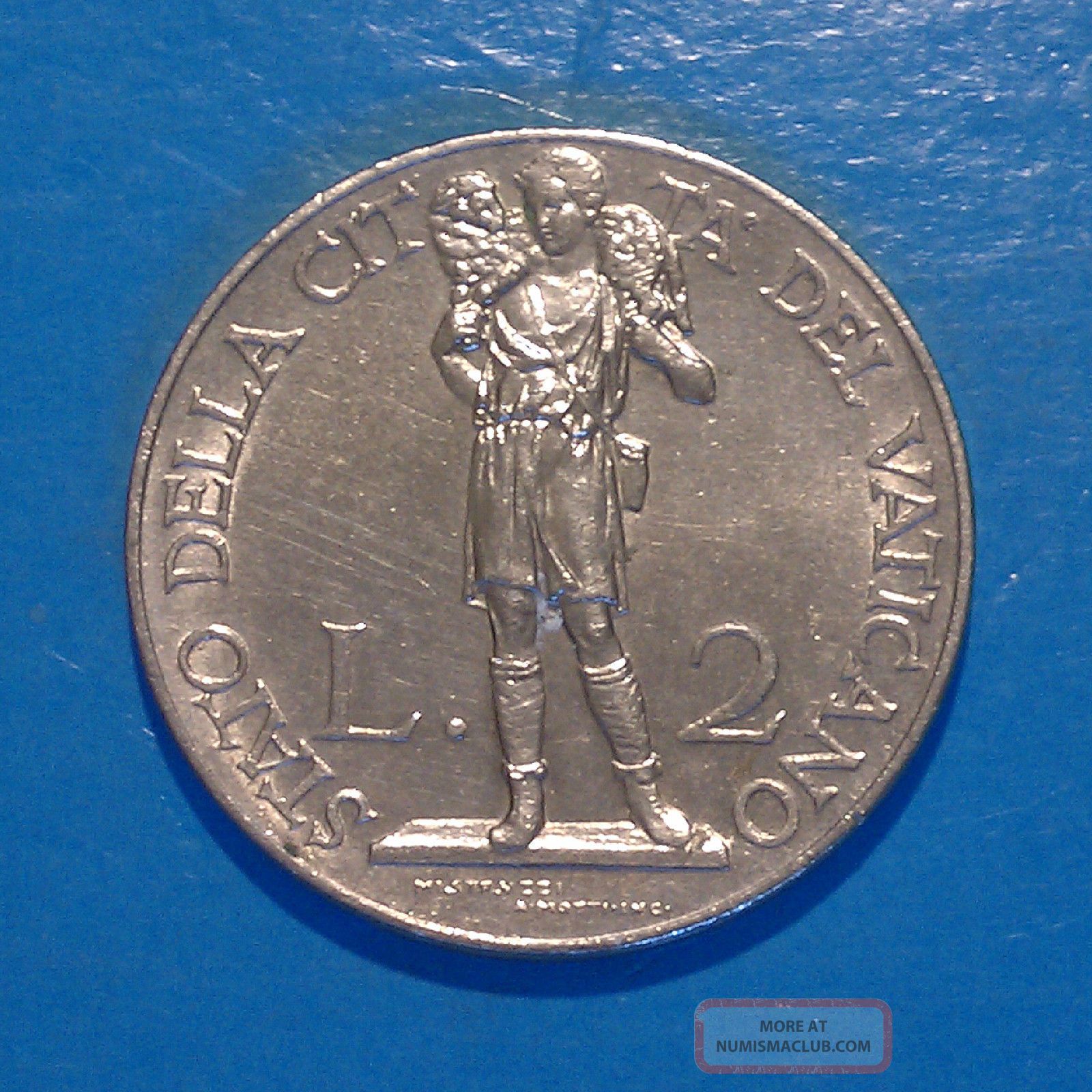 1934/xiii 2 Lire Vatican City State Pope Pius Xi (pivs, Rome Italy ...
