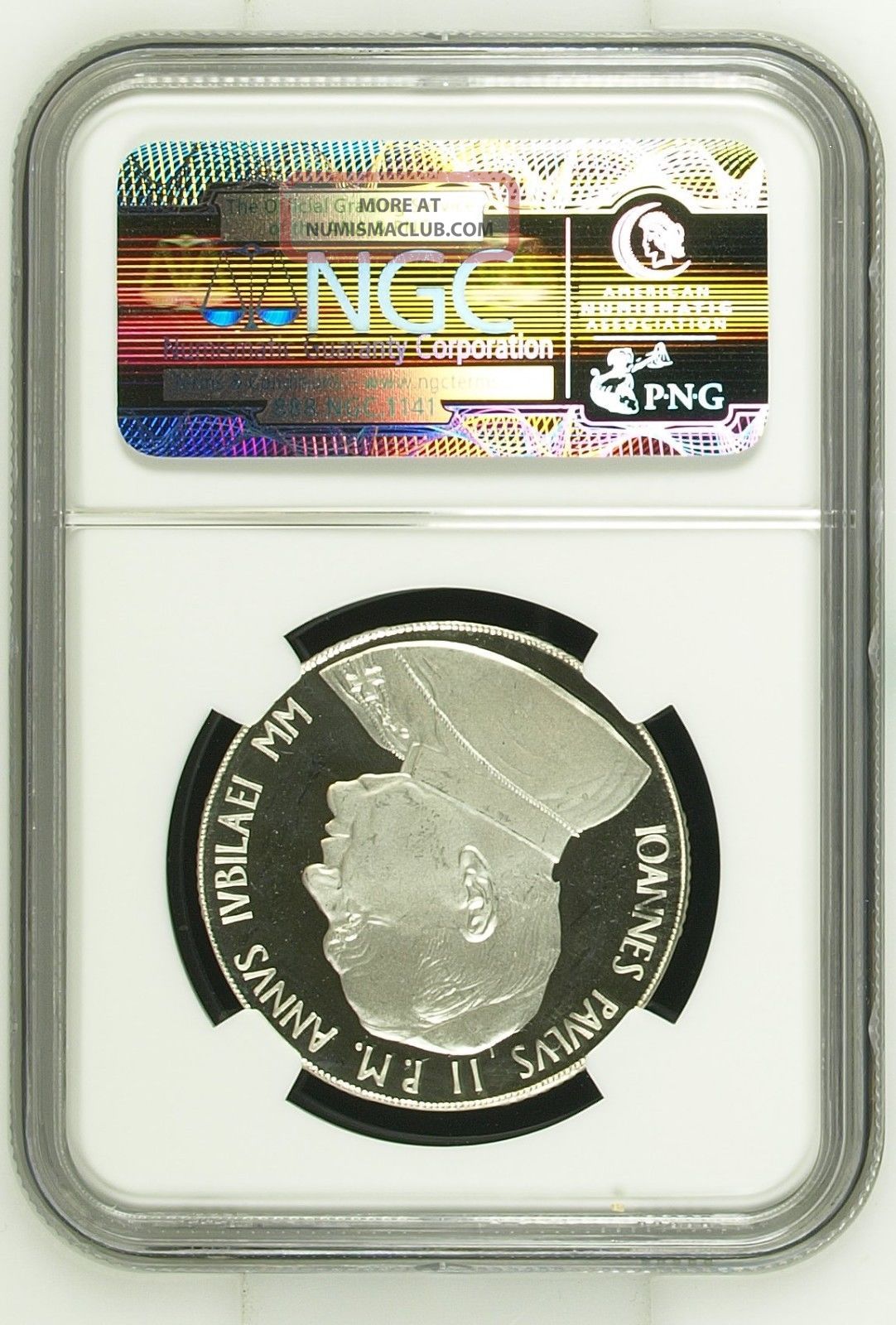 2000 Xxii Vatican 10000 Lira Pope Paul Ii Ngc Pf66 Uc Silver Coin Angel ...