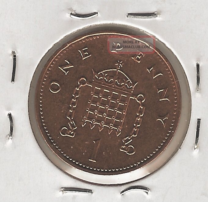 Great Britain Penny, 1994, Crowned Portcullis
