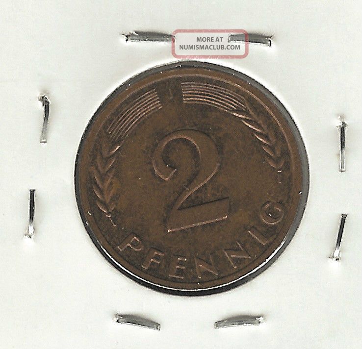 Germany - Federal Republic 2 Pfennig, 1970 - J