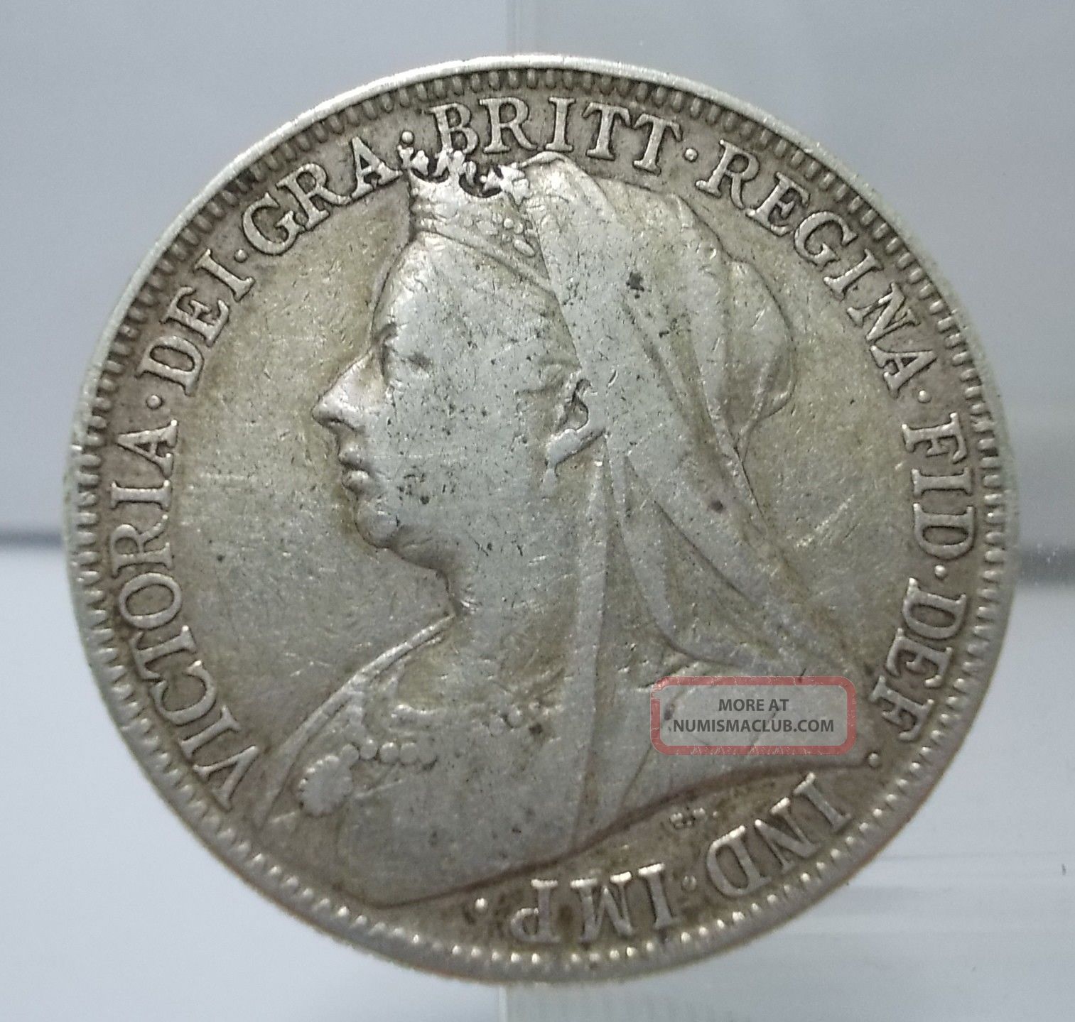 Uk 1898 One Florin Two Shillings Silver Coin