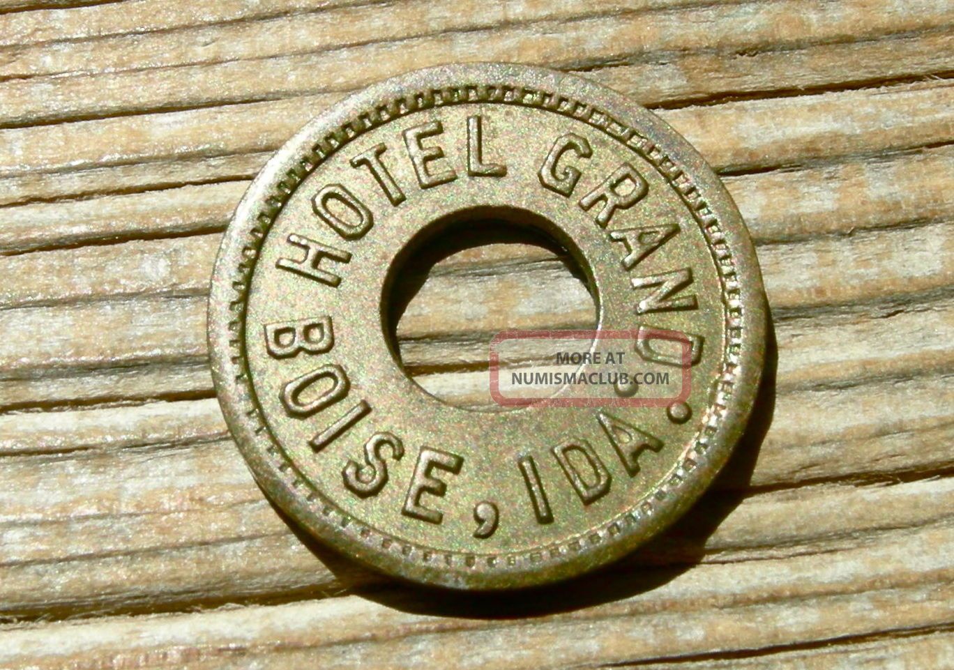 1900s Boise Idaho Id (ada Co) " Hotel Grand " In Bar, 12 1/2c Bit Trade ...
