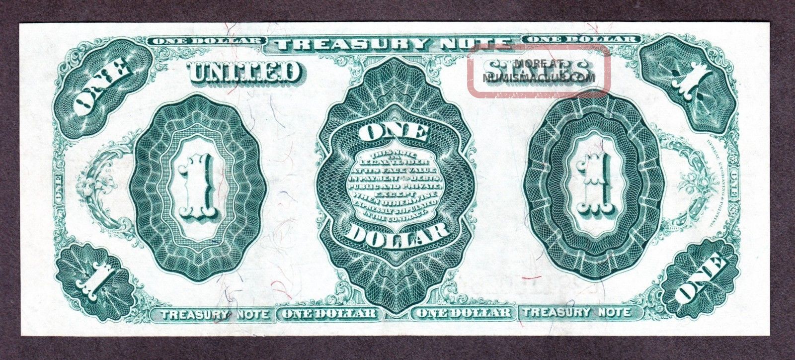 Us $1 1891 " Stanton " Treasury Note Fr 351 Xf - Au (- 026)