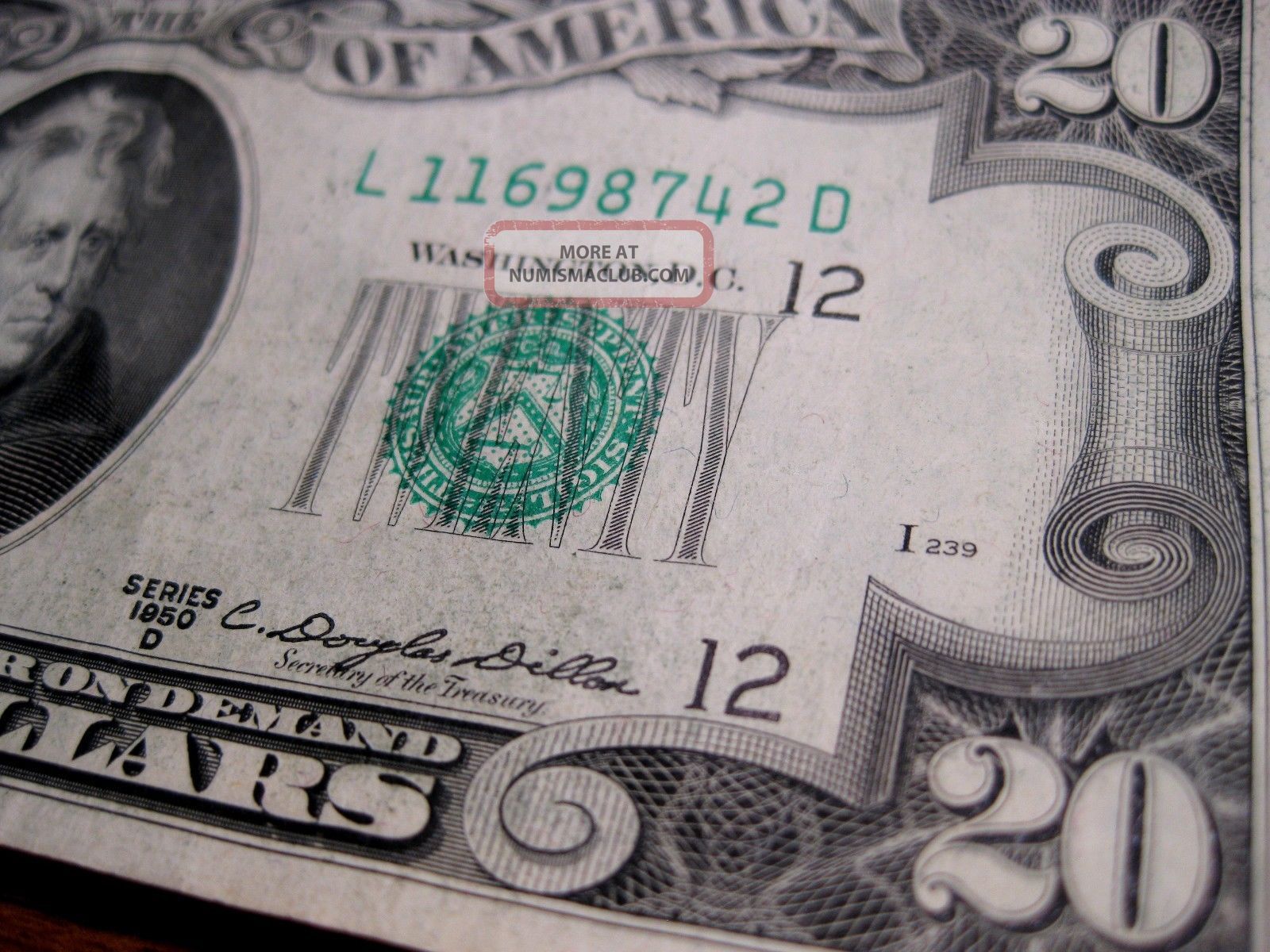 1950 20 Dollar Bill - San Francisco