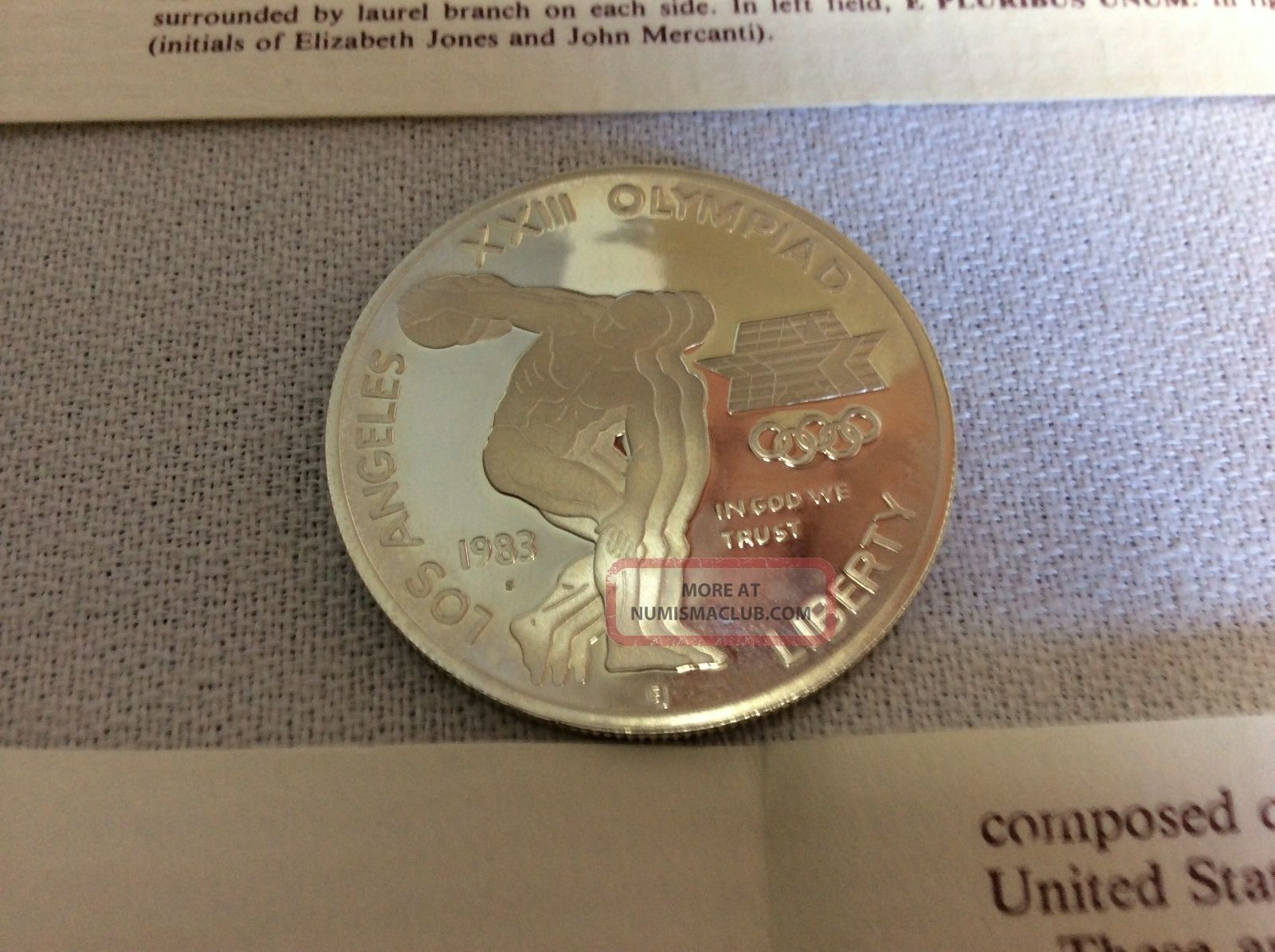 1983 - S Olympic Commemorative Silver Dollar