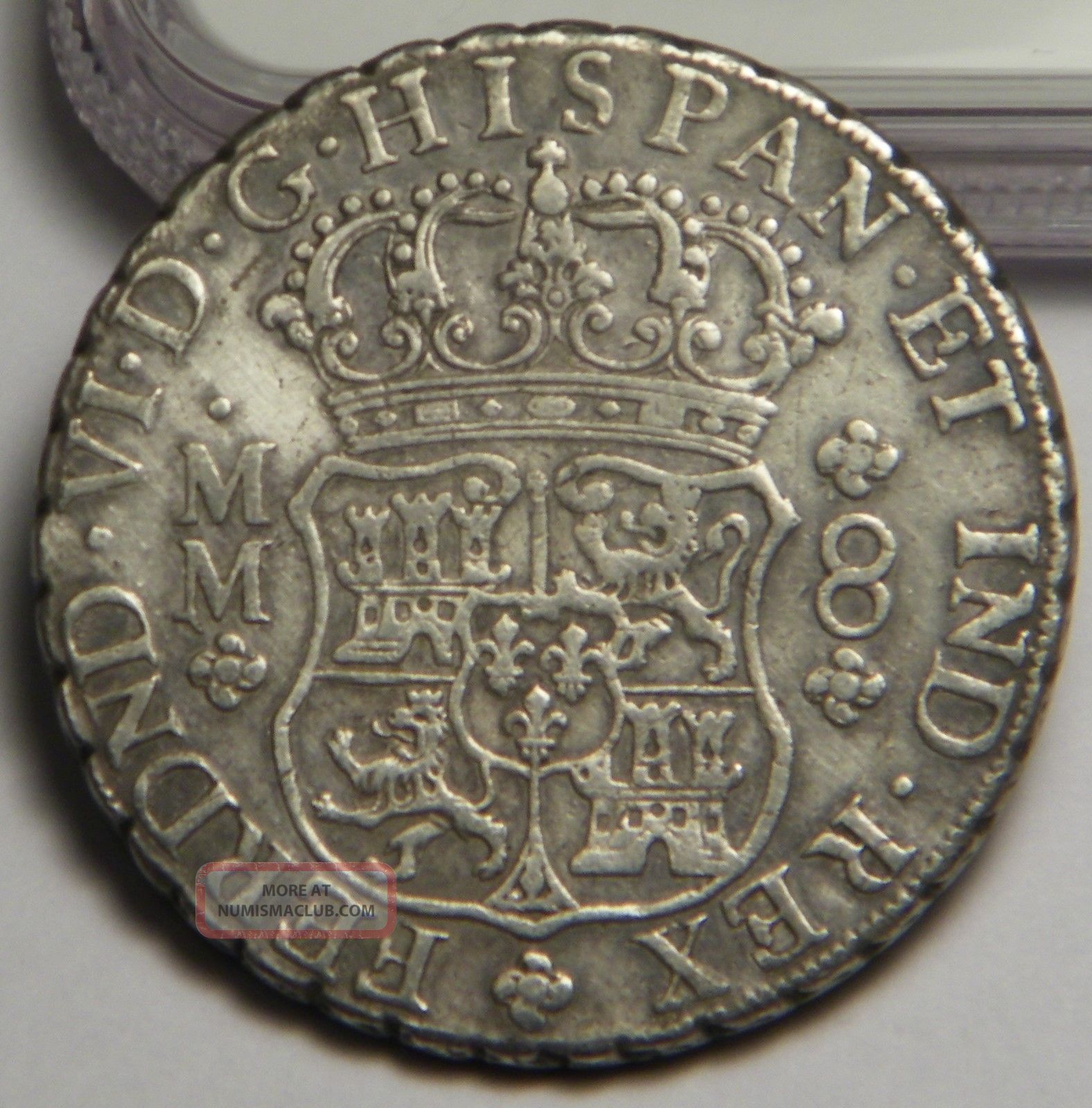 Spanish Colonial 8 Reales 1758 Mm Mexico City