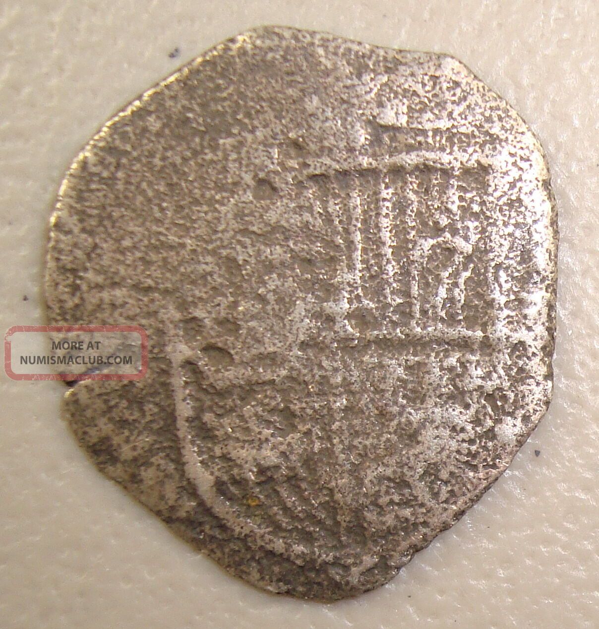 1618 " Lizard Treasure Wreck " Philip Ii 4 Reales Silver Cob Coin Shipwreck