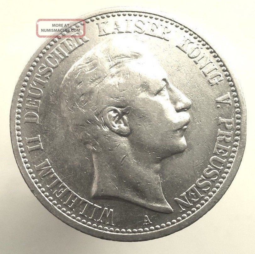 Germany Prussia - Silver 2 Mark - 1902 A Xf - Wilhhelm Ii