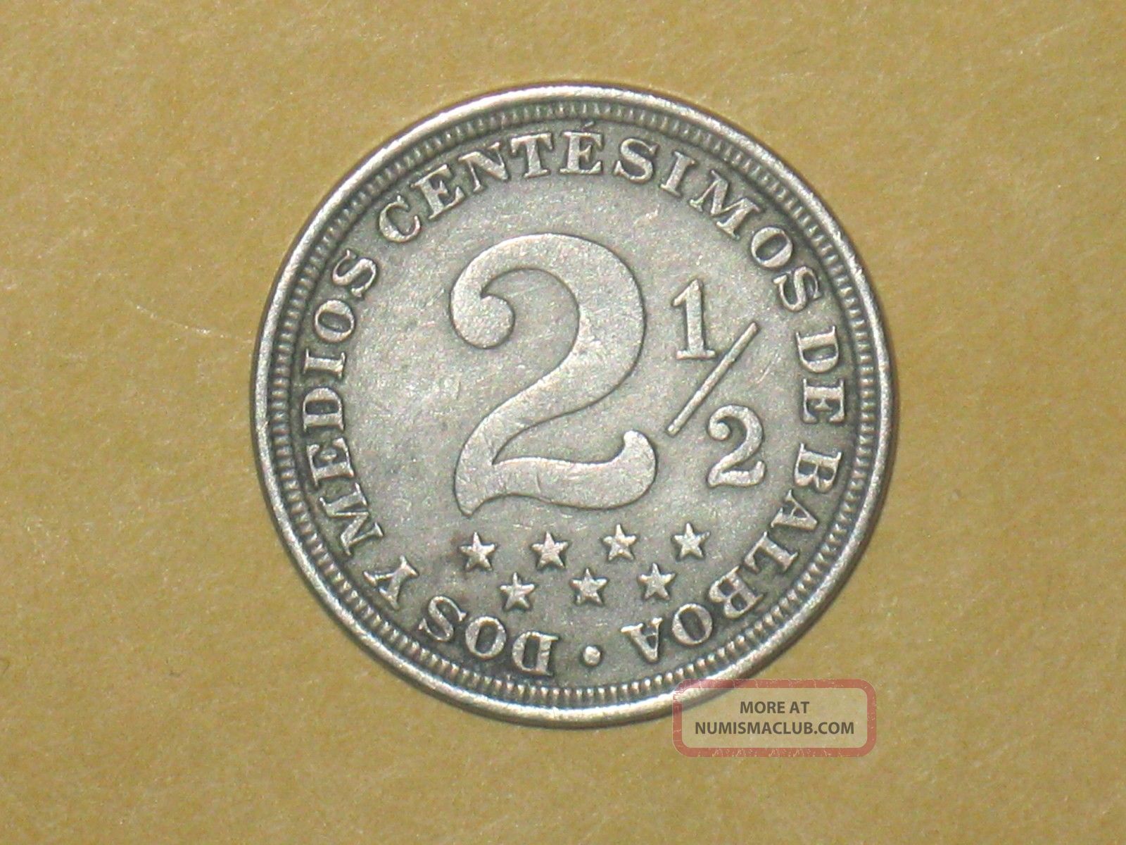 Panama - 1907 2 1/2 Centesimos - Km 7. 1 - Copper - Nickel
