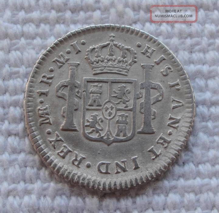 1779 Peru 1 Real Silver Coin Lima Mj Spainsh Colonial South America Km 75