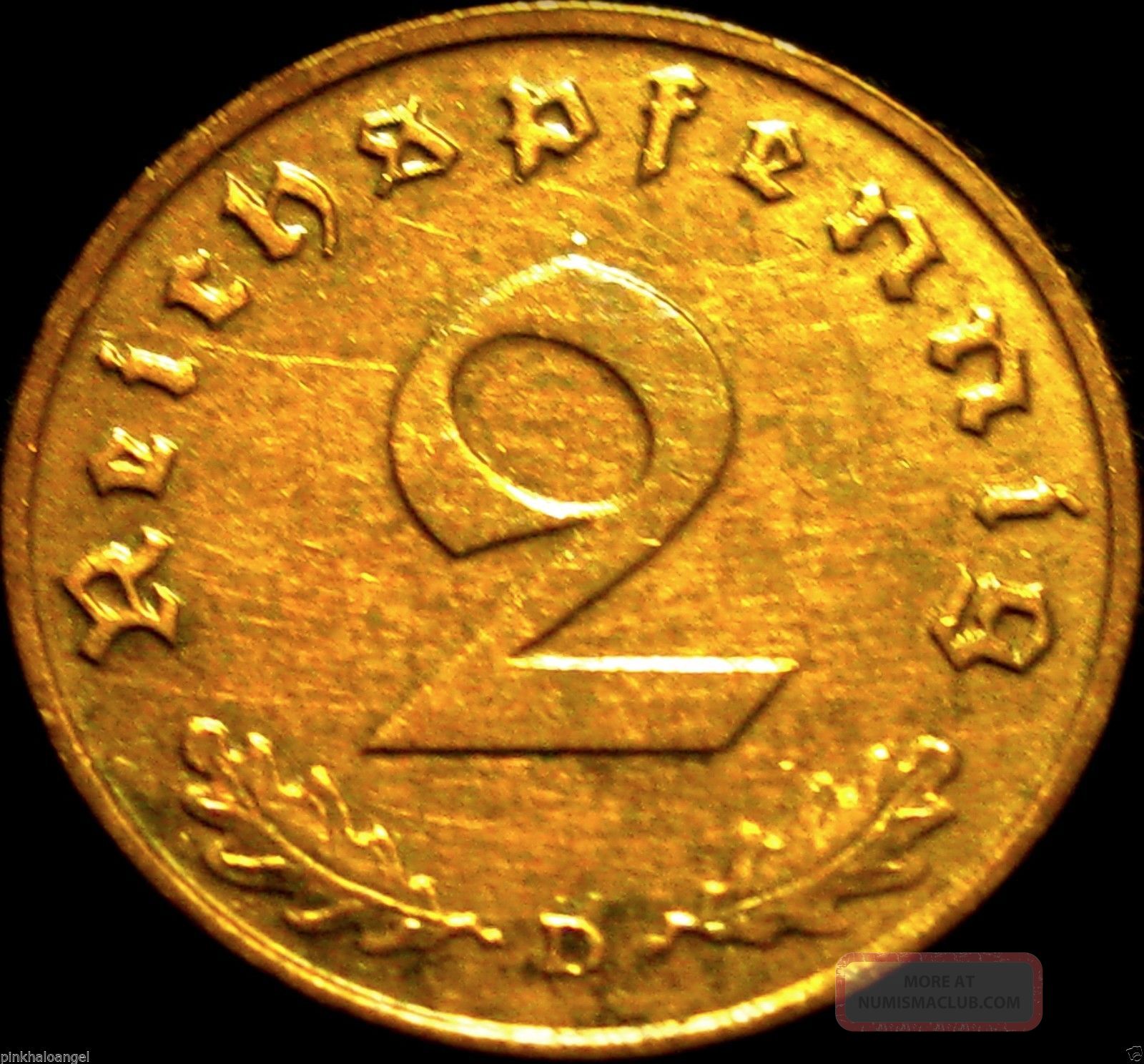 Germany - German 3rd Reich - German 1938d 2 Reichspfennig Coin Ww 2 ...