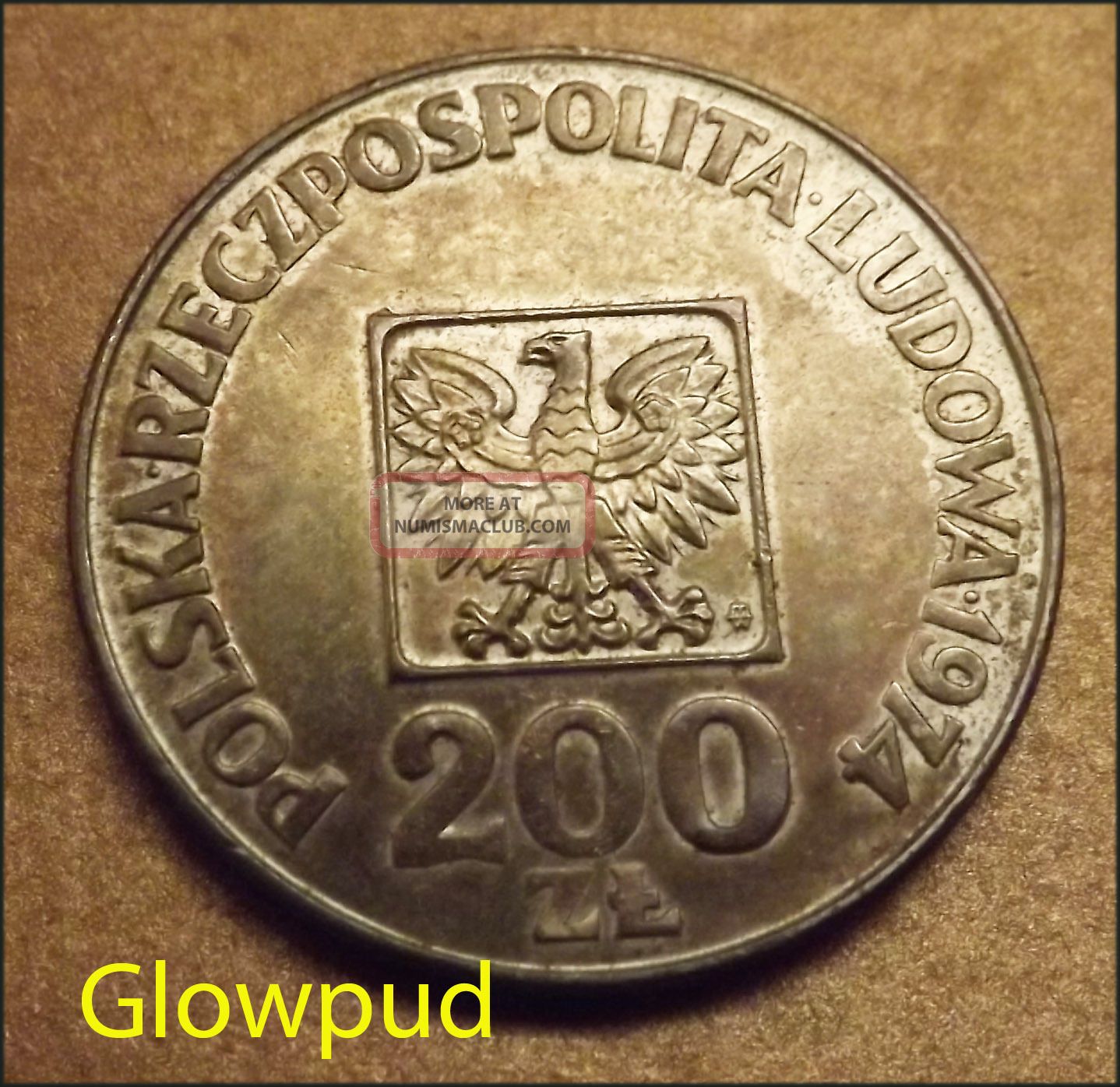 Silver Coin Of Poland 30 Years Of People ' S Republic Of Poland 200zl