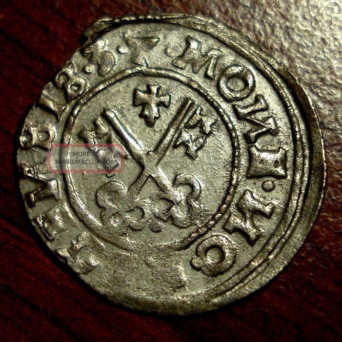 1537 Shilling Hermann V Brüggenei Riga Livonian Order Baltikum