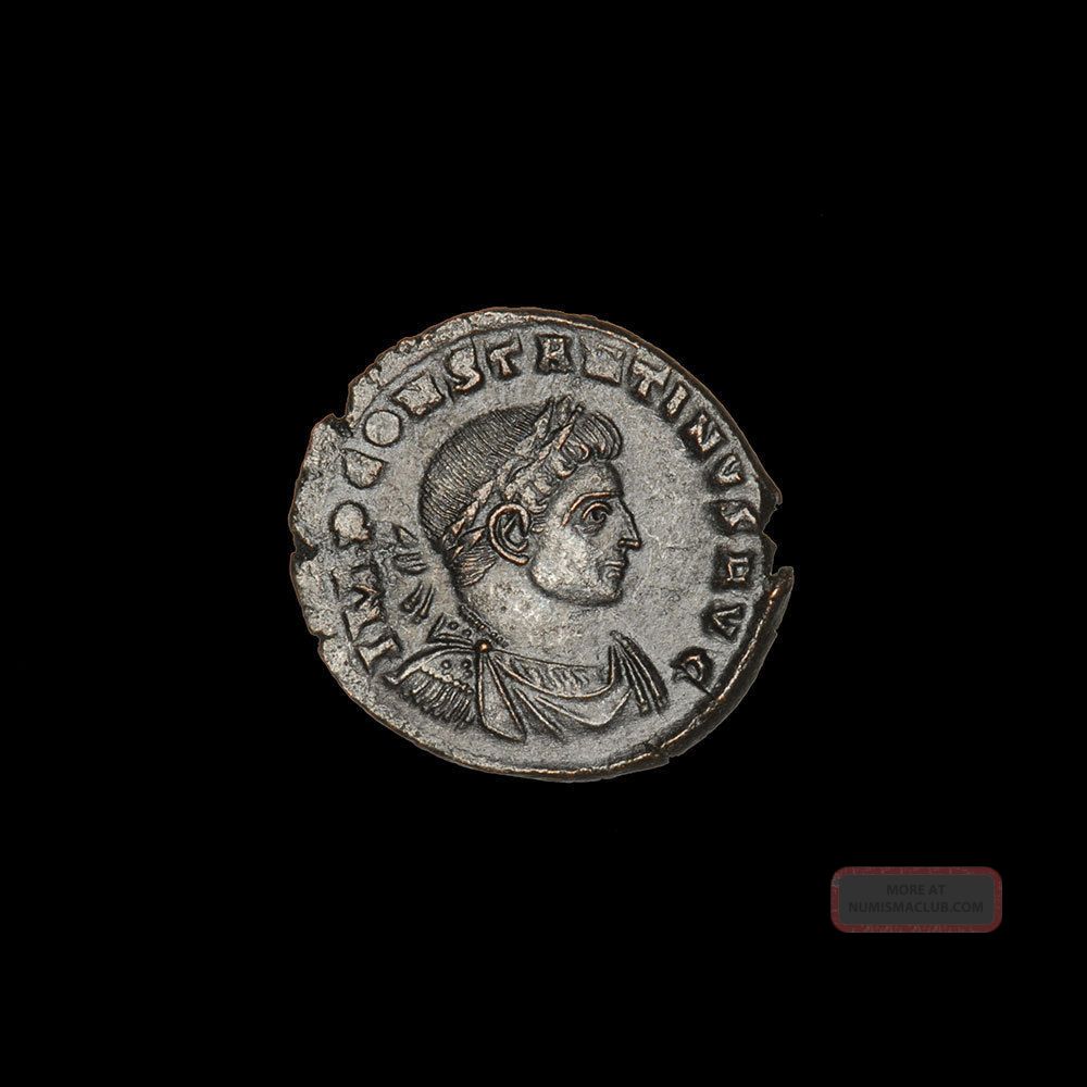 Ancient Roman Bronze Follis Coin Of Emperor Constantine The Great - 307 Ad
