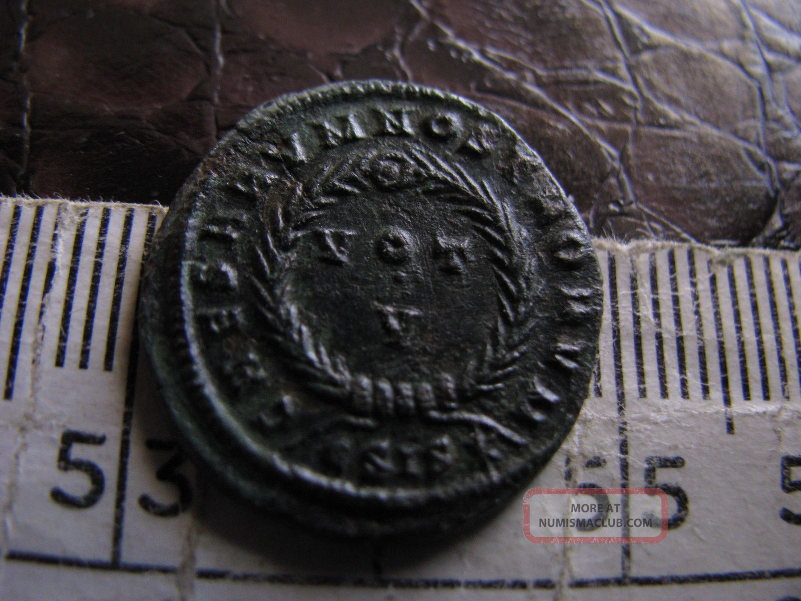 Ancient Roman Coin, Constantine The Great, Votive Wreath Rev, Great Detail