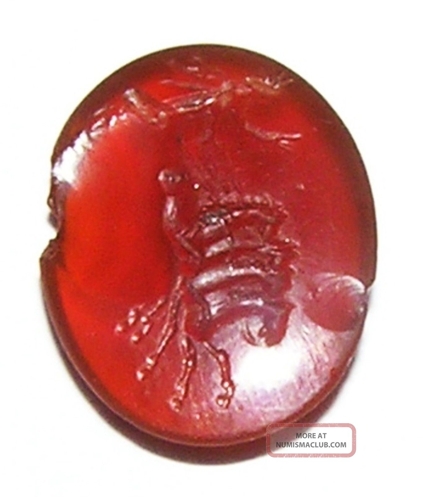 Ancient Roman Sard Intaglio Of Sol In Quadriga Chariot C. 200 Ad