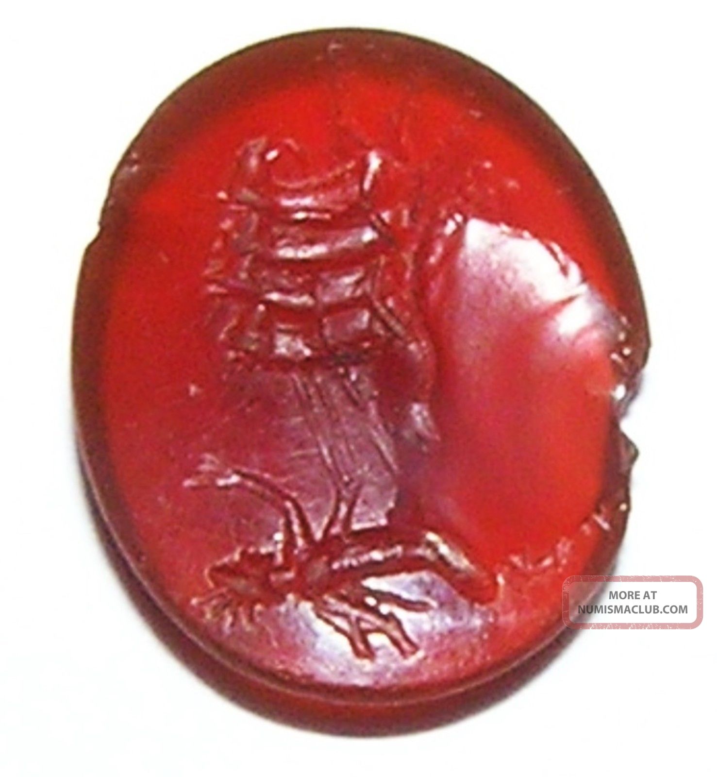 Ancient Roman Sard Intaglio Of Sol In Quadriga Chariot C. 200 Ad