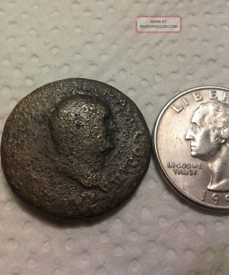 Vespasian, Roman Emperor 69 - 79 Ad, Builder Of Colosseum. Coin