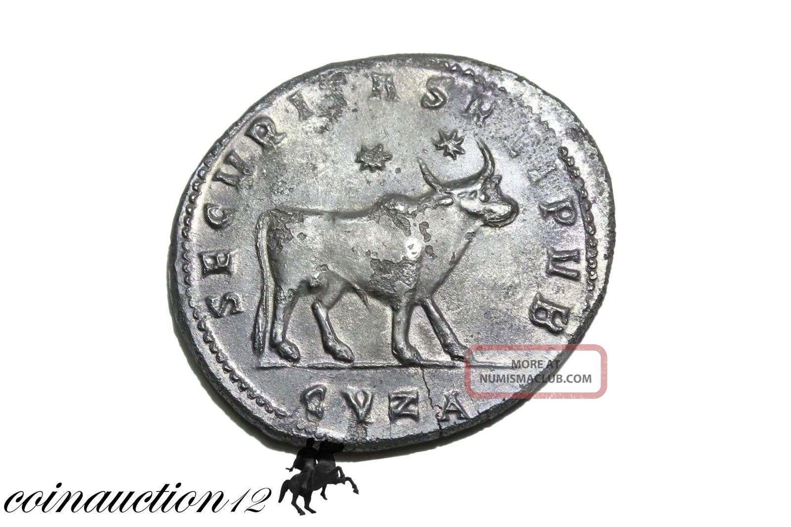 Roman Coin Ae 1 Julian Ii Augustus Antioch Securitas Reibup, Bull Stng R