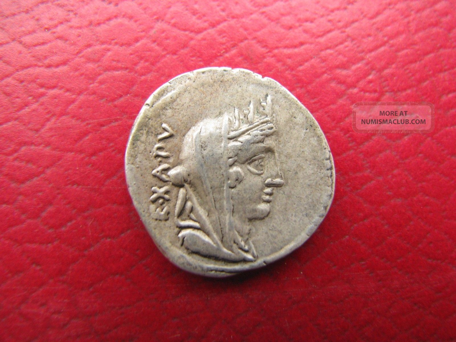 Roman Republic Ar Denarius C. Fabius C. F. Hadrianus 102 Bc