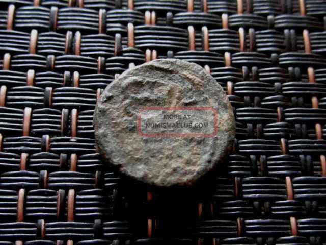 Ancient Greek Bronze Coin Unknown Caduceus Very Interesting / 15mm