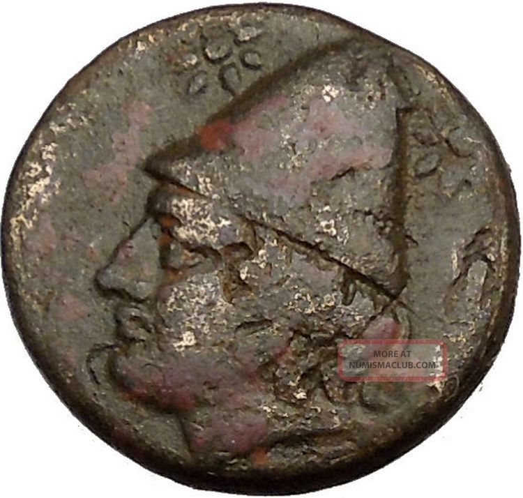 Birytis In Troas 300bc Ancient Greek Coin Odysseus Ulysses Club Rare I36308