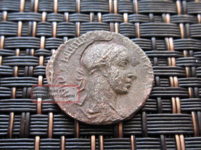 Fouree Denarius Of Severus Alexander 222 - 235 Ad Ancient Roman Coin