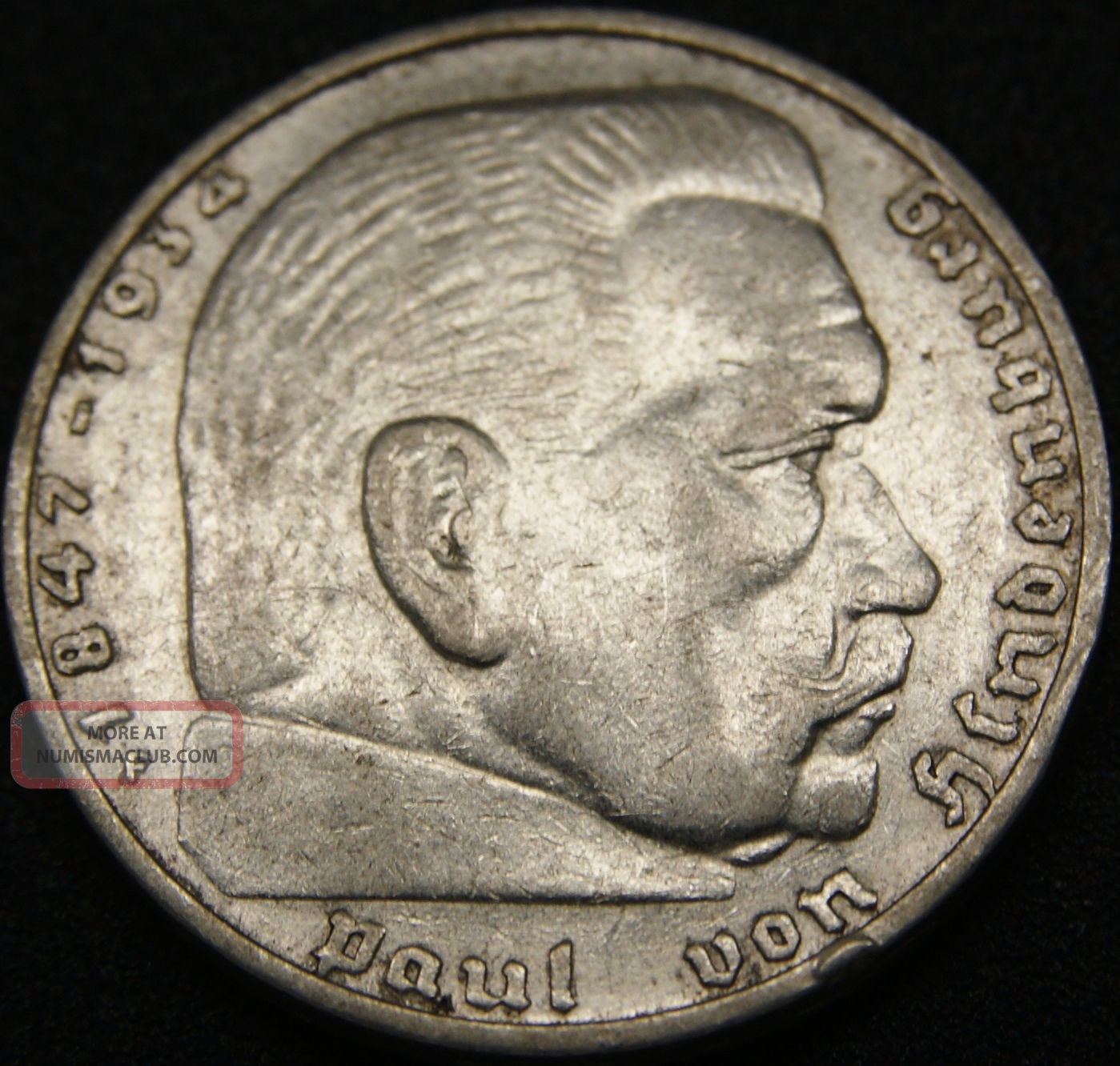 Third Reich Silver Coin 2 Reichsmark 1937 F
