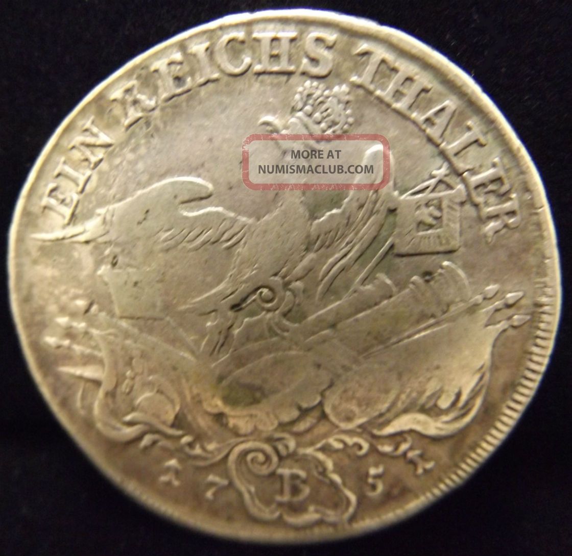 German Christmas Present 1751 Silver Prussia One Thaler